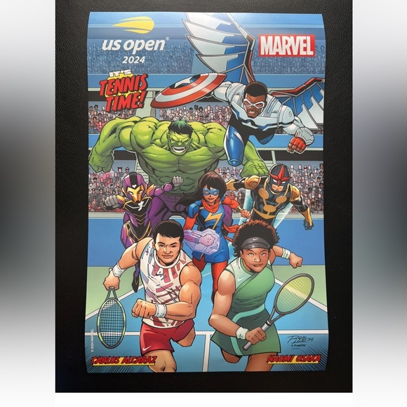 Marvel | Other | Us Open 224 Marvel Avengers Carlos Alcaraz Naomi Osaka ...